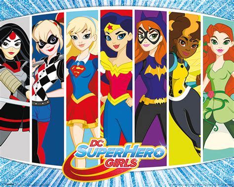 Plakat Dc Super Hero Girls Character Burst Poster An Der Wand 3 1