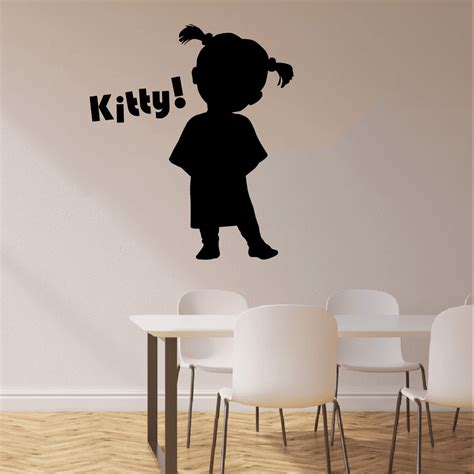 Kitty Monsters Inc Cartoon Movie Character Boo Silhouette Boo Quote