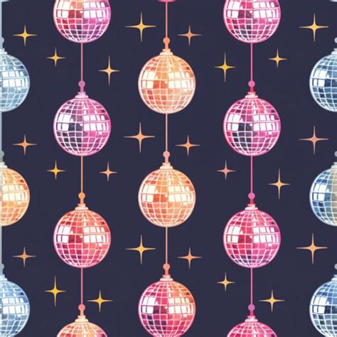 Download Colorful Disco Balls Seamless Pattern Patterns Online