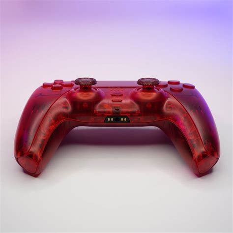 Robot Heart Clear Red Ps5 Controller Killscreen