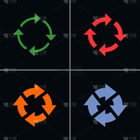 4 箭咀标志重新加载旋转刷新重置