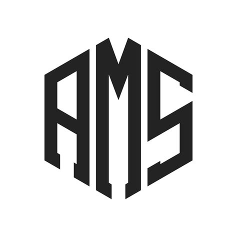 Premium Vector Ams Logo Design Initial Letter Ams Monogram Logo Using