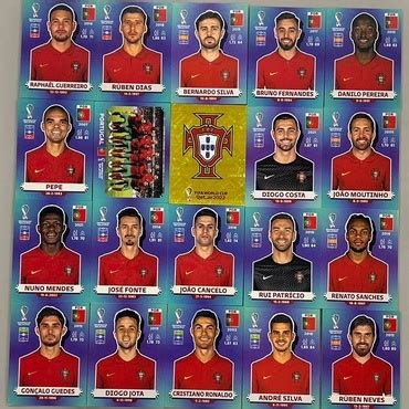 Figurinhas Portugal Copa Do Mundo 2022 Shopee Brasil
