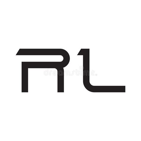 Rl Initial Letter Vector Logo Icon Stock Vector Illustration Of