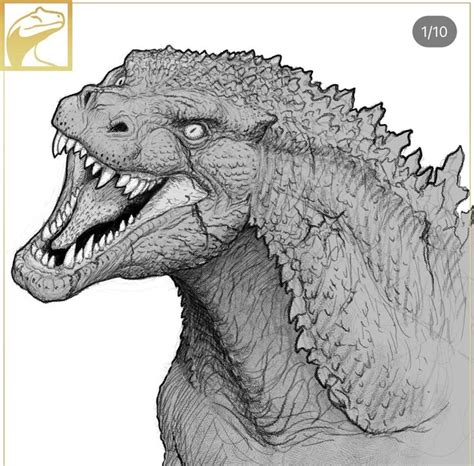 How To Draw Godzilla Earth Head