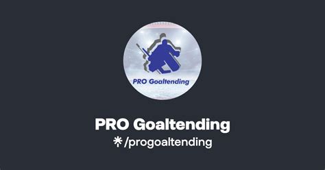 Pro Goaltending Instagram Linktree