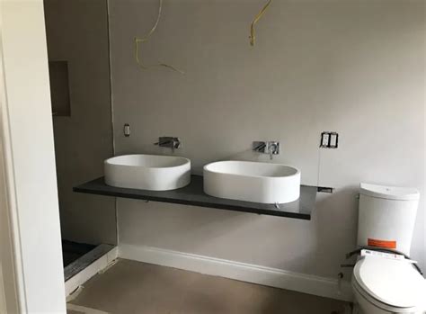 Floating Bathroom Sink With Countertop Supports Floating Cabinet