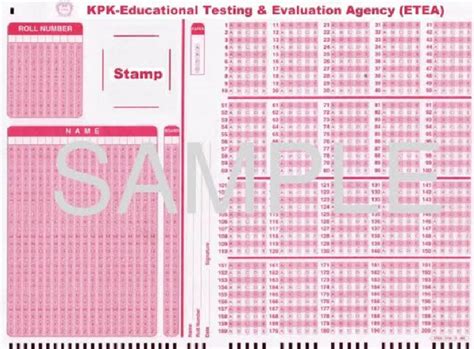 Etea Pink Answer Sheet Pdf