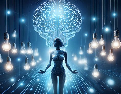 Floating Light Bulbs With Digital Brain Ai Innovation Neural Networks Future Technology Ideas