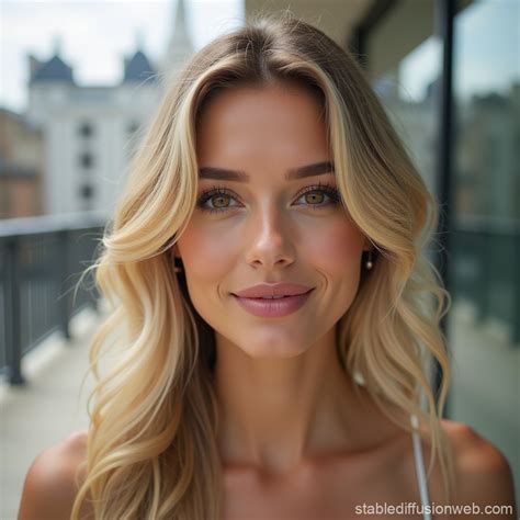 Mysterious Model In Urban Landscape Stable Diffusion Online