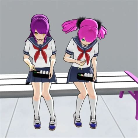 Basu Sisters Yandere Simulator Yandere Purple Hair