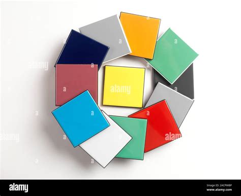 Ceramic Colour Standards Set Of Ceramic Tiles Showing The Colour