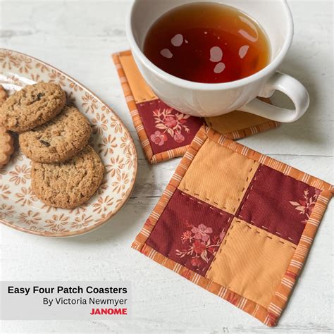 Easy Four Patch Coasters Janome