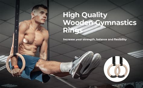 Liferun Gymnastics Rings Wooden Rings Gymnastics Rings 28 Mm 32 Mm