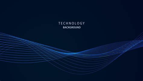 Abstract Wave Vector Beautiful Lines Concept Technology Network Internet Connection On A