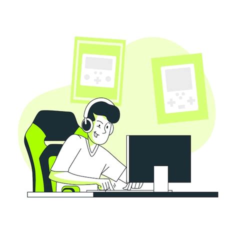 Free Vector Gaming Concept Illustration