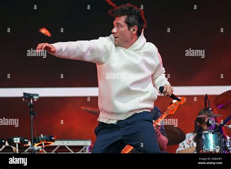 Dan Smith From The English Band Bastille At Sziget Festival In Budapest