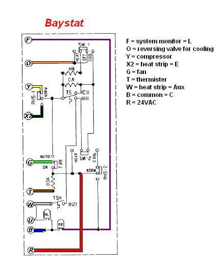 Wiring Thermostat Honeywell 8320u To Furnace Heat Pump Trane Xe78 Xe1000 Combo