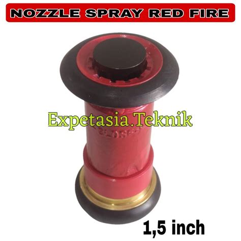 Nozzle Variable Spray Machino Merah Red Fire 15 Inch Nozzle Pemadam