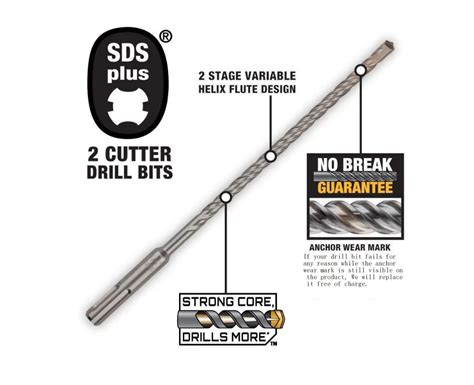 High Efficiency Drill Bits Sds Plus For Masonry Drilling