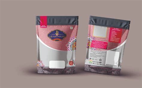 Printed Matte Confectionery Packaging Pouch Zipper Slider At ₹ 190