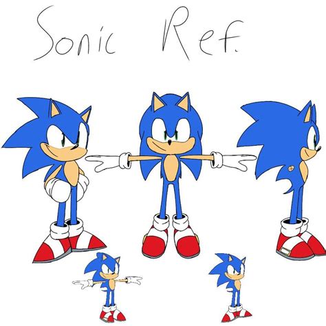 Sonic Model Sheet Sonic The Hedgehog Amino