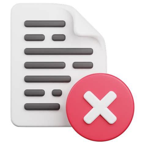 File Document Failed Delete Wrong Reject Cross Icon Download On