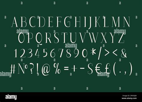 Formal Classic Alphabet Set For Dark Theme Stock Vector Image And Art Alamy