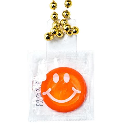 Condom Throw Beads Smiley Box Of 36 Global Protection Corp