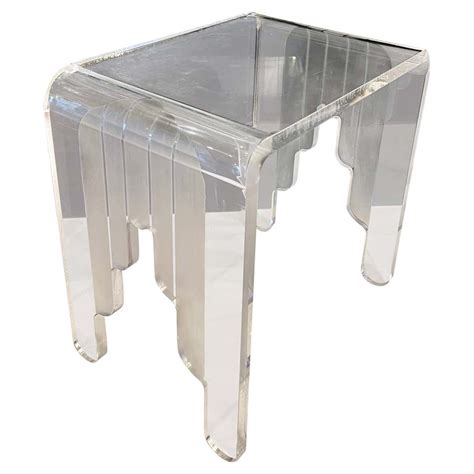 Lucite End Tables 113 For Sale At 1stdibs Lucite Cube Table Lucite End Tables And