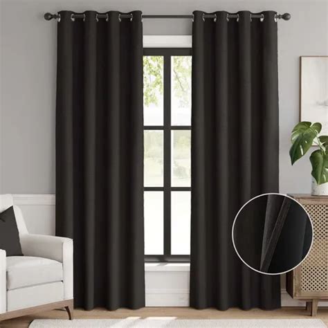 Cortina Blackout Ventana 274x274cm Dormitorio Sala 2 Paneles Meses Sin Interés