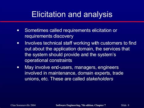 Requirements Engineering Processes In Software Engineering Se6 Ppt