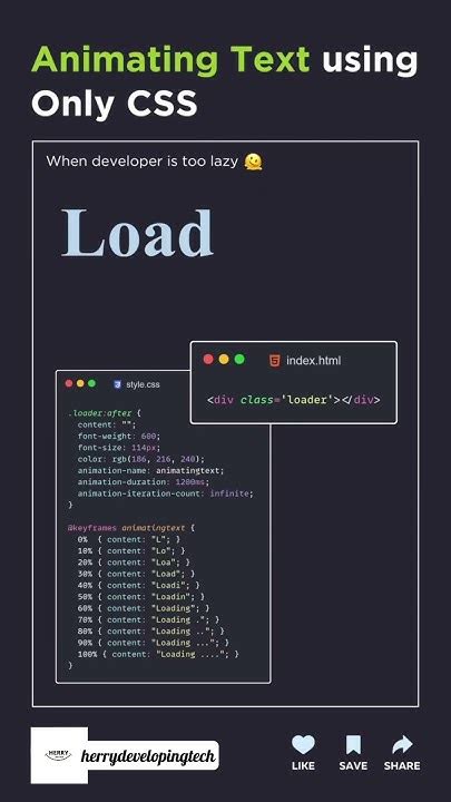 master css3 text animations in 60 seconds 💻🚀 easy tutorial for