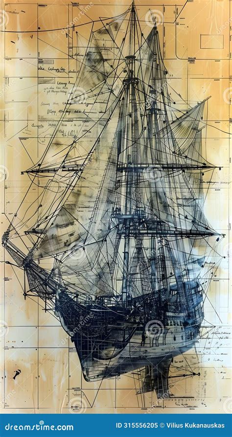 Historical Shipbuilding In 1911 Showcasing A Grand Ocean Liner Under Construction Royalty Free