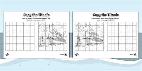 Copy The Titanic Worksheet Professor Feito Twinkl