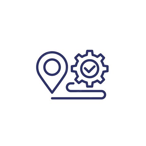 Premium Vector Logistics Optimization Icon Line Vector
