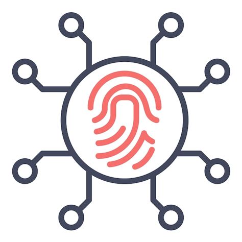 Premium Vector Biometric Vector Illustration Style