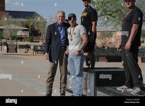 U S Army Sgt 1st Class Michael Mcphall Fort Benning Ga Poses For A Photo After Being