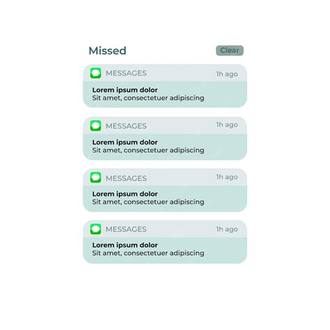 Premium Vector Concept Of Touch Screen Smartphone Interface Notification Boxes Template