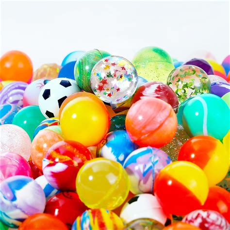 Pllieay 200 Pieces Bouncing Ball 32mm Bouncy Balls Party