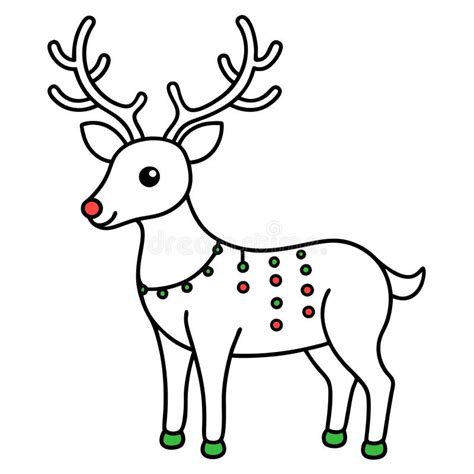 Rudolph The Red Nosed Reindeer Template Rudolph Christmas Stock