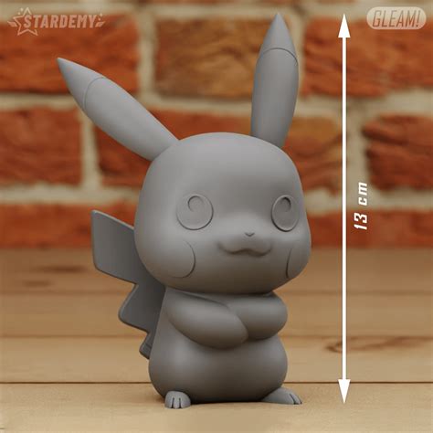 Chibi Pikachu Gleoite Pokémon Cute Chibi Pikachu Holding An Apple