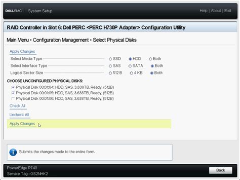 how to create a virtual disk on a dell raid controller series 10 and 11