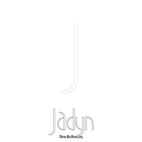 Jadyn Free Printable Name Stencils With 6 Unique Typography Styles And