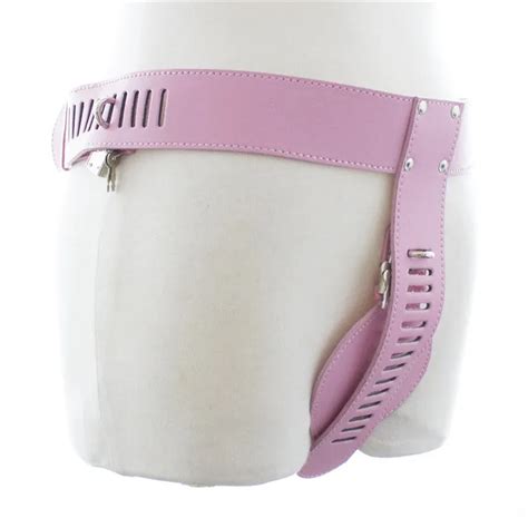Pu Leather Girl Chastity Belt Device Restraint Harness Bondage Bdsm