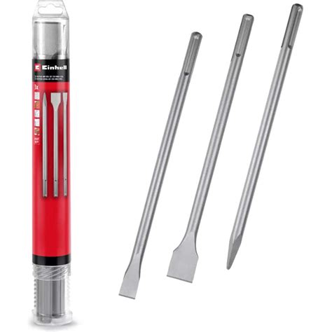 Einhell 3 Piece Sds Max Chisel Set Sds Max Chisel Bits