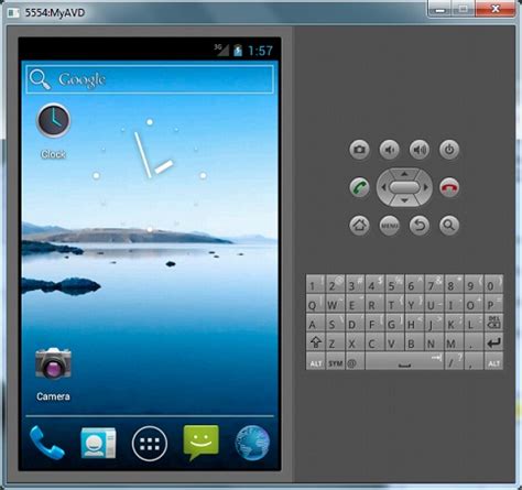 Android Emulator Home Screen