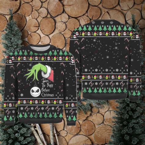Twas The Night Before Christmas Ugly Sweater Teejeepshop Medium
