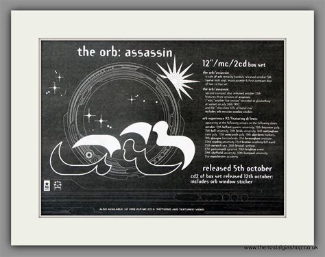 Orb The Assassin Vintage Advert 1992 Ref Ad51113 The Nostalgia Shop