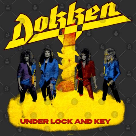 Vintage 1985 Dokken Under Lock And Key Tour Band Double Sided Long